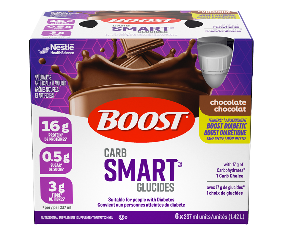 Boost Diabetic Nutritional Supplement, Chocolate, 6 x 237 ml – Nestlé ...