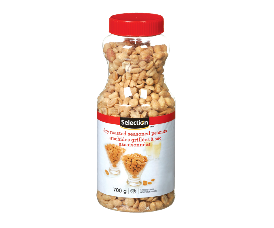 Dry Roasted Seasoned Peanuts, 700 g – Selection : Salted | Jean Coutu