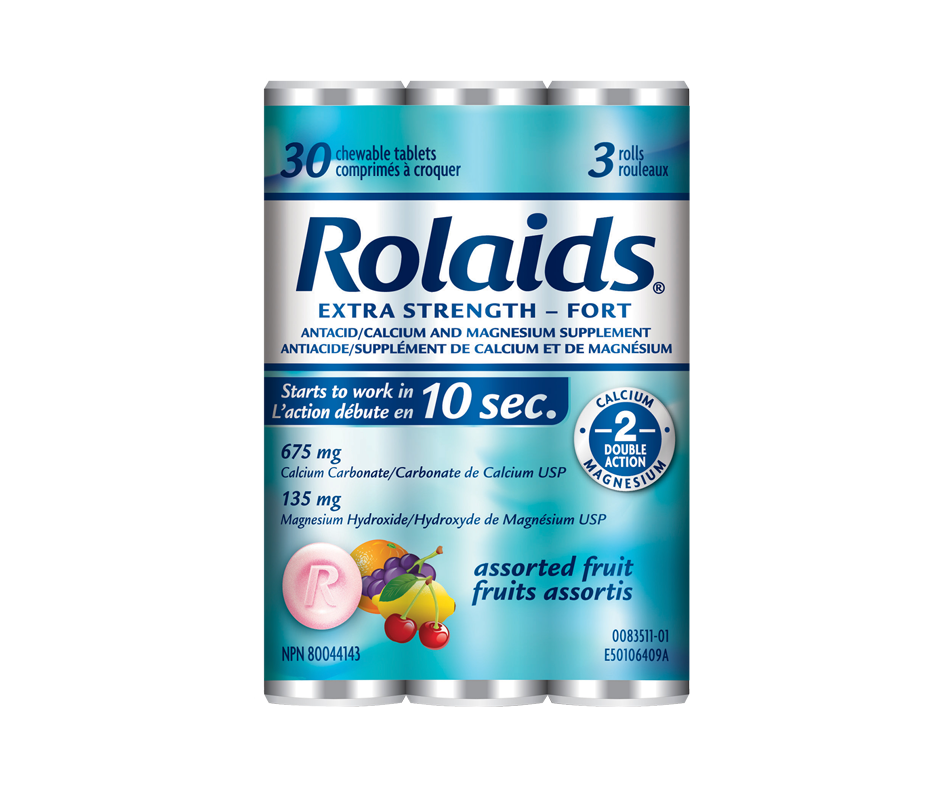 Extra Strength Tablets, Fruits, 3 x 10 units – Rolaids : Tablet and ...