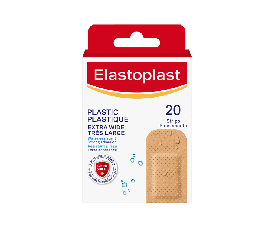 Plastic Plaster Extra Wide, 20 units – Elastoplast : Adhesive bandage ...