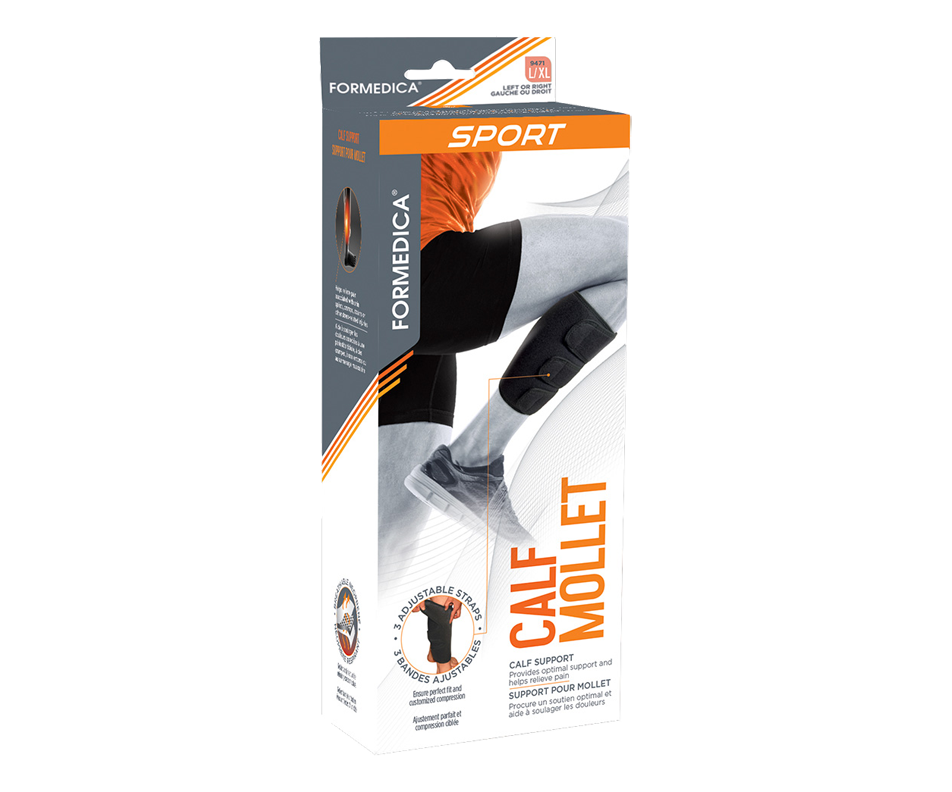 Adjustable Calf Support, 1 unit, Large/ X-Large, Black – Formedica ...