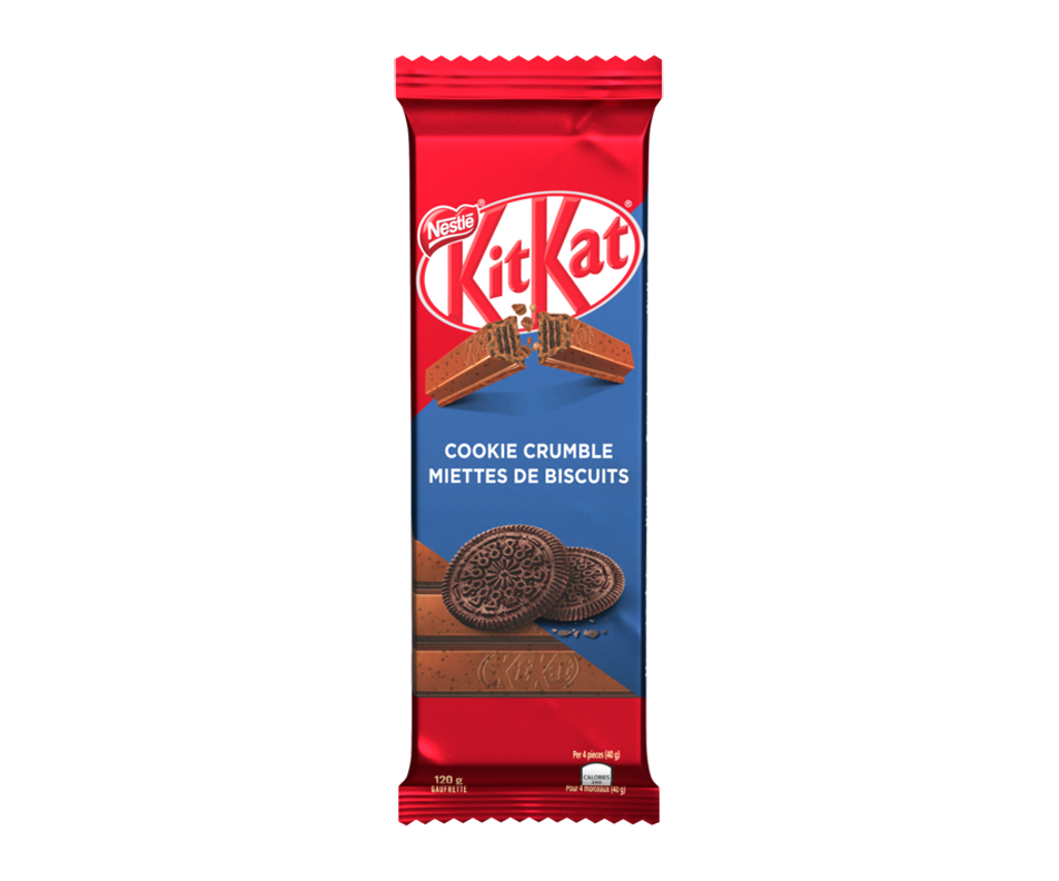 Kit Kat Tablet, Cookie Crumble, 120 g – Nestlé : Family size | Jean Coutu
