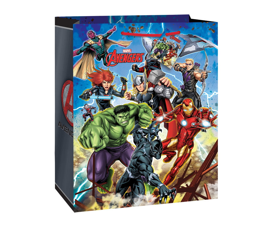 Avengers Gift Bag, Large, 1 unit – Unique Party Favors : Gift boxes and ...