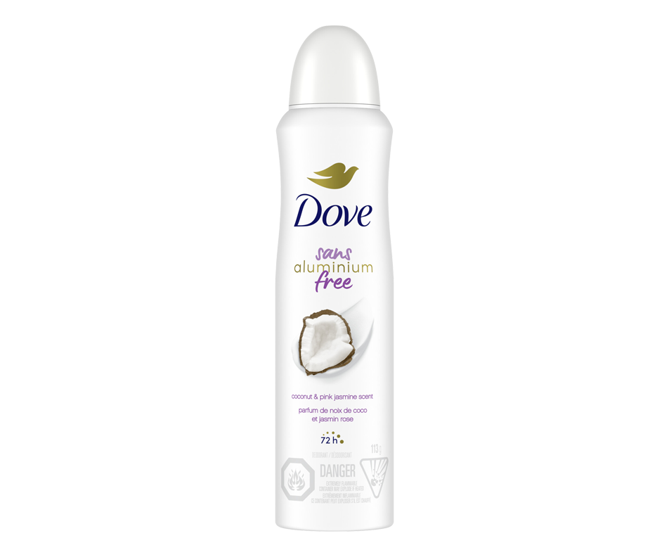 0% Aluminum All Over Body Deodorant, Coconut and Pink Jasmine, 113 g ...
