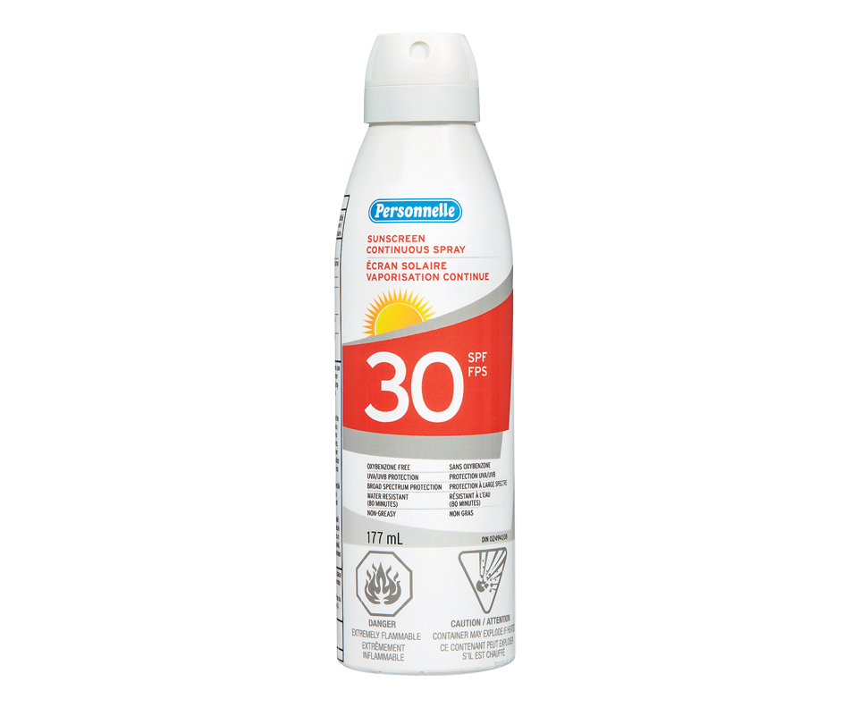 Sunscreen Continuous Spray SPF 30, 177 ml – Personnelle : Sunscreen ...
