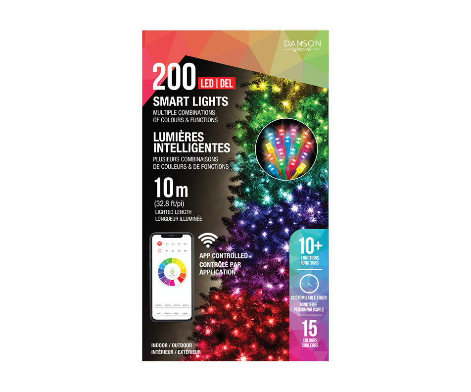 200 5 mm Smart LED Lights with Bluetooth Control, RGB, 200 units ...