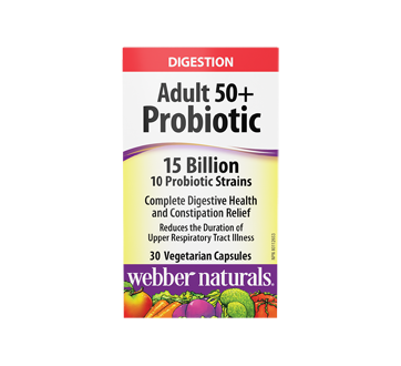 Adult 50+ Probiotic 15 Billion, 30 units – Webber Naturals : Probiotics ...