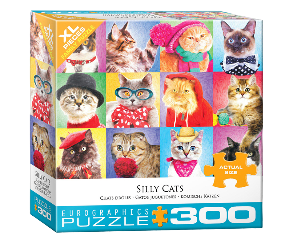 Puzzle 300 Pieces, Silly Cats, 1 unit – Eurographics : Puzzles | Jean Coutu
