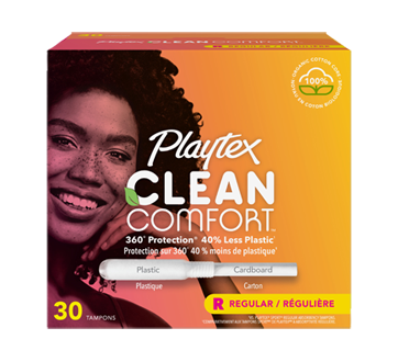 Clean Comfort Tampons, Regular, 30 units – Playtex : Tampon | Jean Coutu