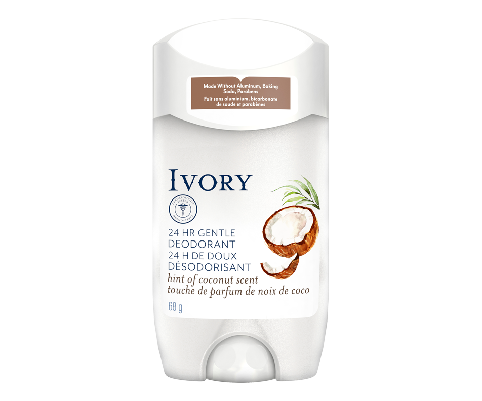 Gentle Deodorant, Hint of coconut, 68 g – Ivory : Antiperspirant | Jean ...