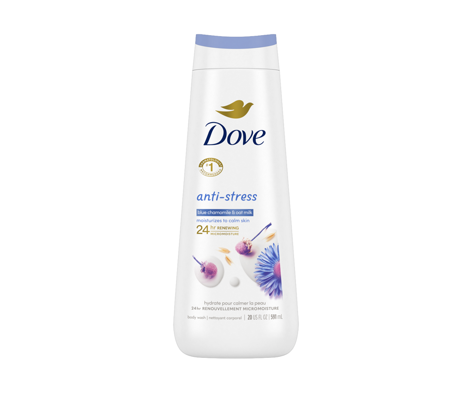 Anti Stress Body Wash Blue Chamomile And Oat Milk 591 Ml Dove