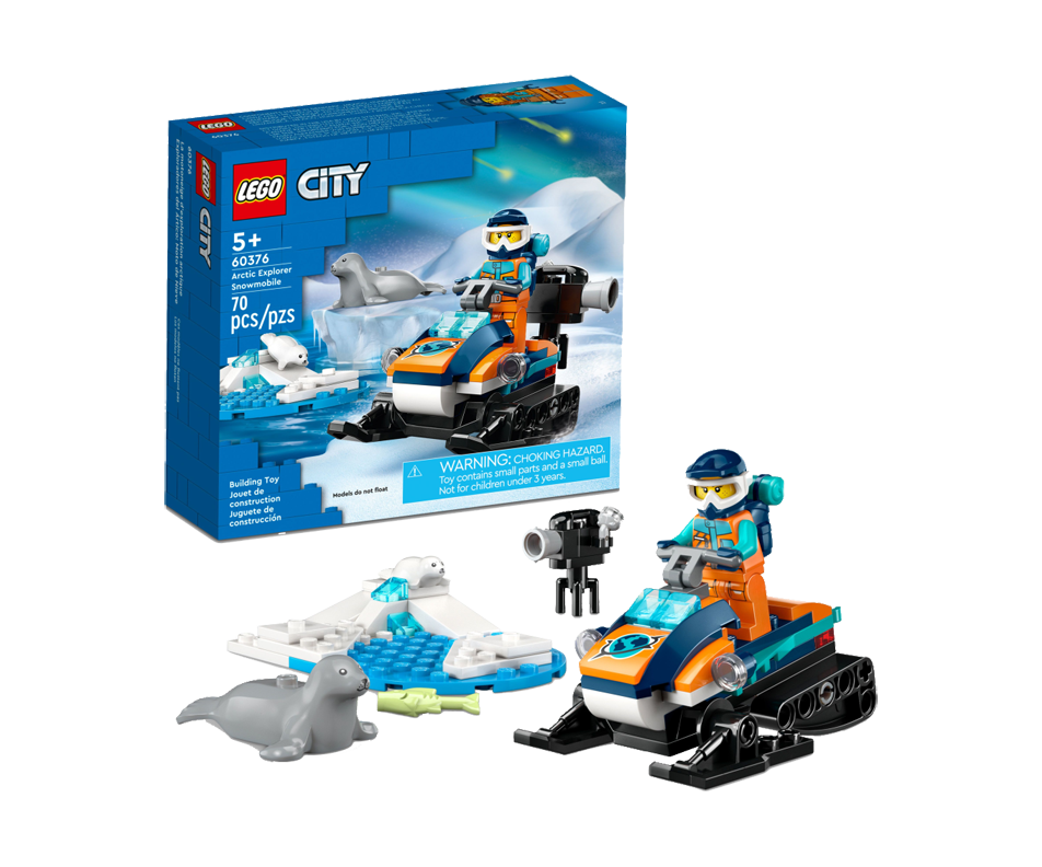 City Arctic Explorer Snowmobile Building Toy Set, 1 unit – Lego ...