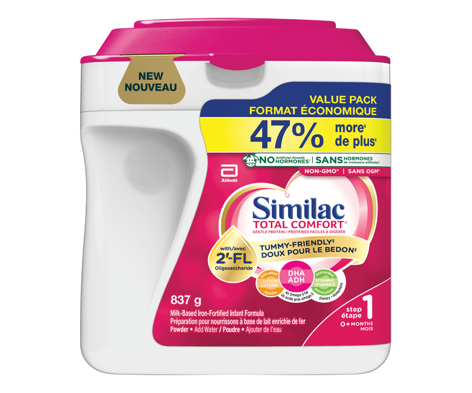 Total Comfort Powder Baby Formula, 837 g – Similac : Formula | Jean Coutu