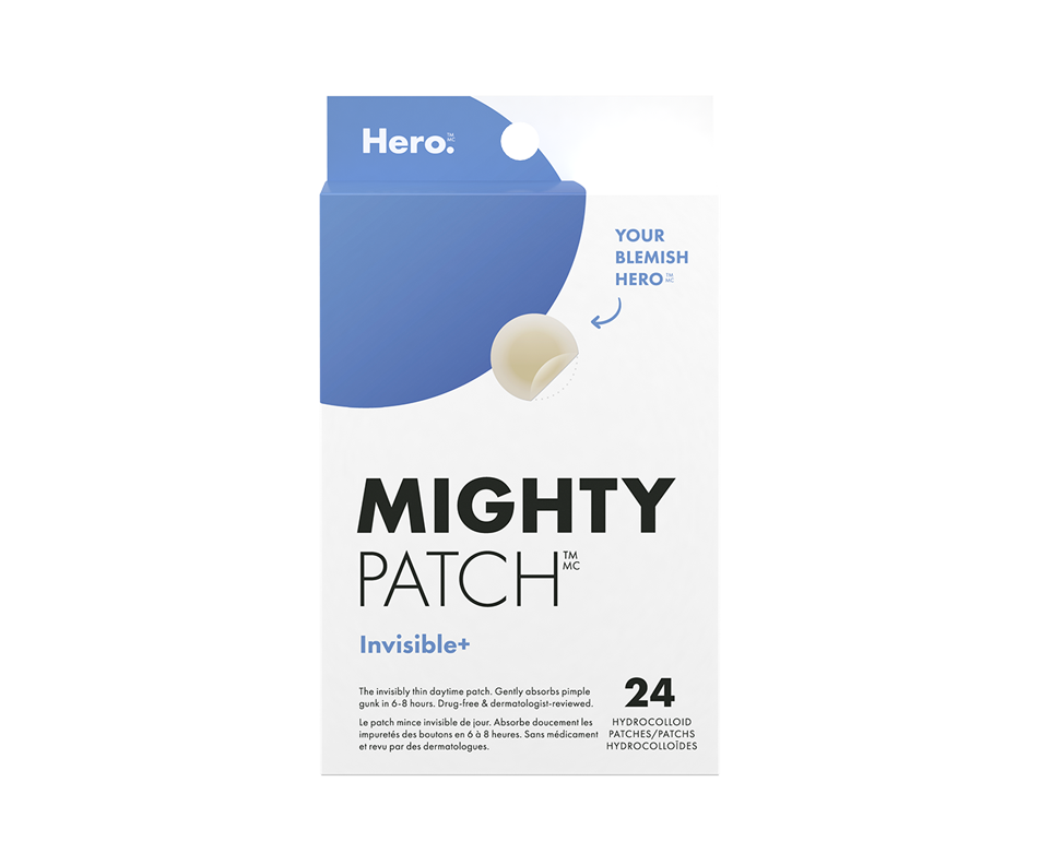 Mighty Patch Invisible+ Hydrocolloid Acne Patches, 24 units – Hero : Pimples or acne | Jean Coutu