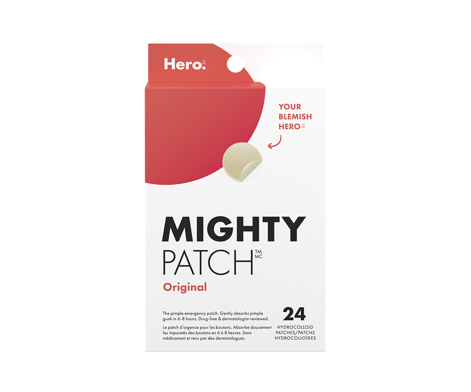 Mighty Patch Original Hydrocolloid Acne Patches, 24 units – Hero : Pimples or acne | Jean Coutu