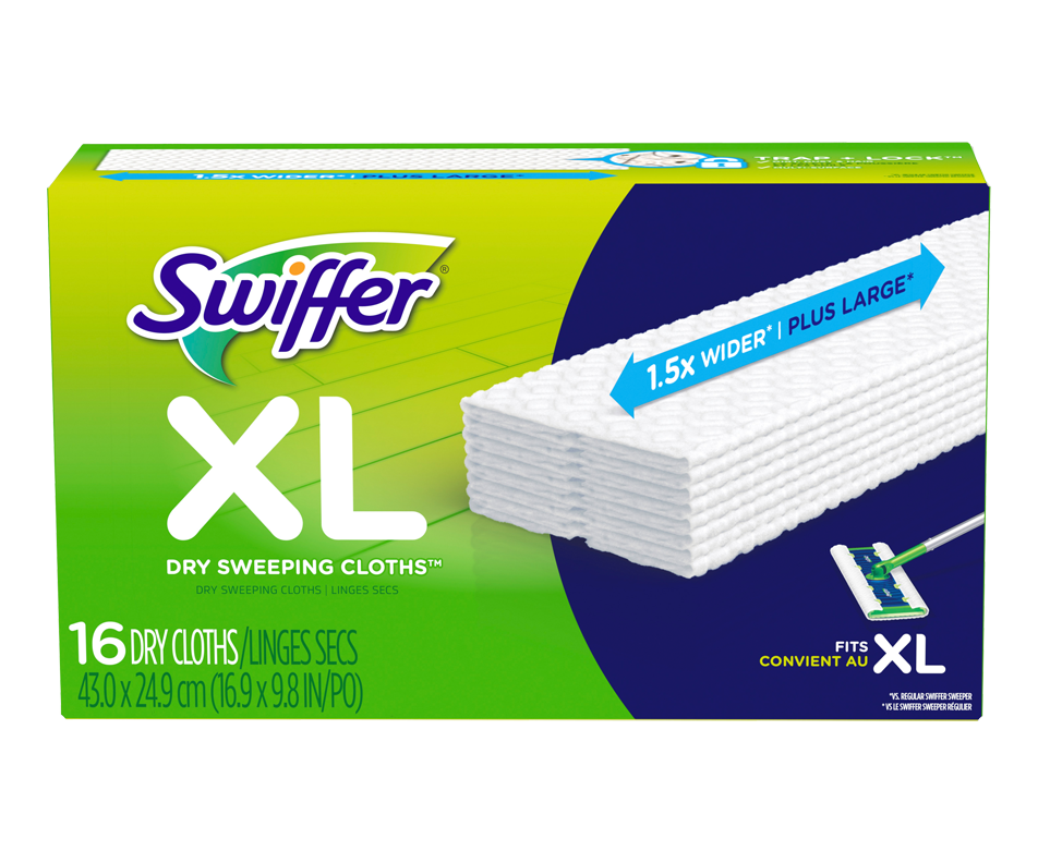 Sweeper XL Dry Sweeping Cloths, 16 units – Swiffer : Dust cleaner ...