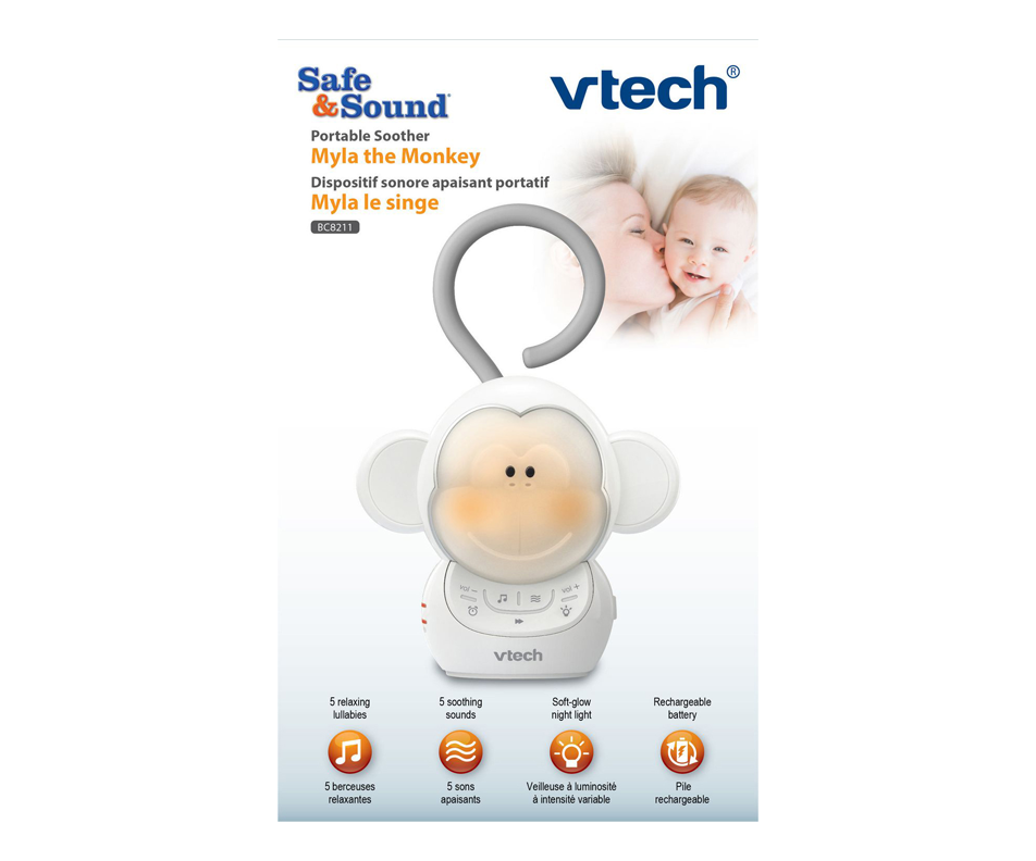 Myla the Monkey Portable Soother, 1 unit – Vtech : Educational games | Jean Coutu