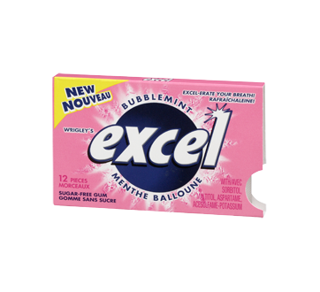 Excel Sugar-free Gum, Bubblemint, 1 unit – Excel : Regular | Jean Coutu