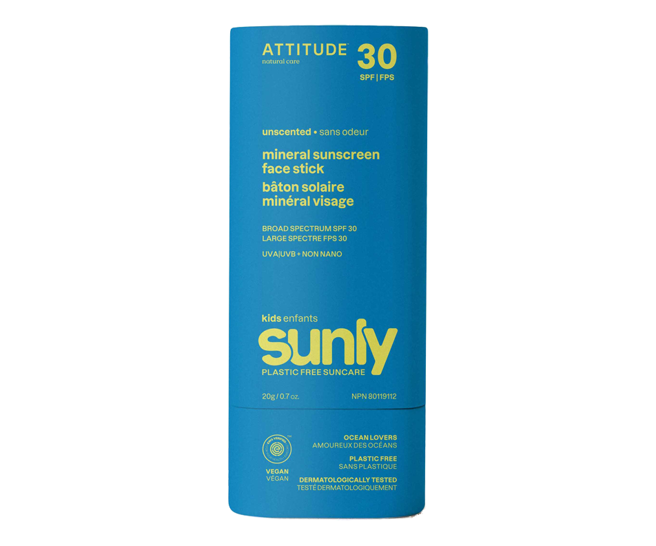 Sunly Kids Sunscreen Face Stick SPF 30, 20 g – Attitude : Sun ...
