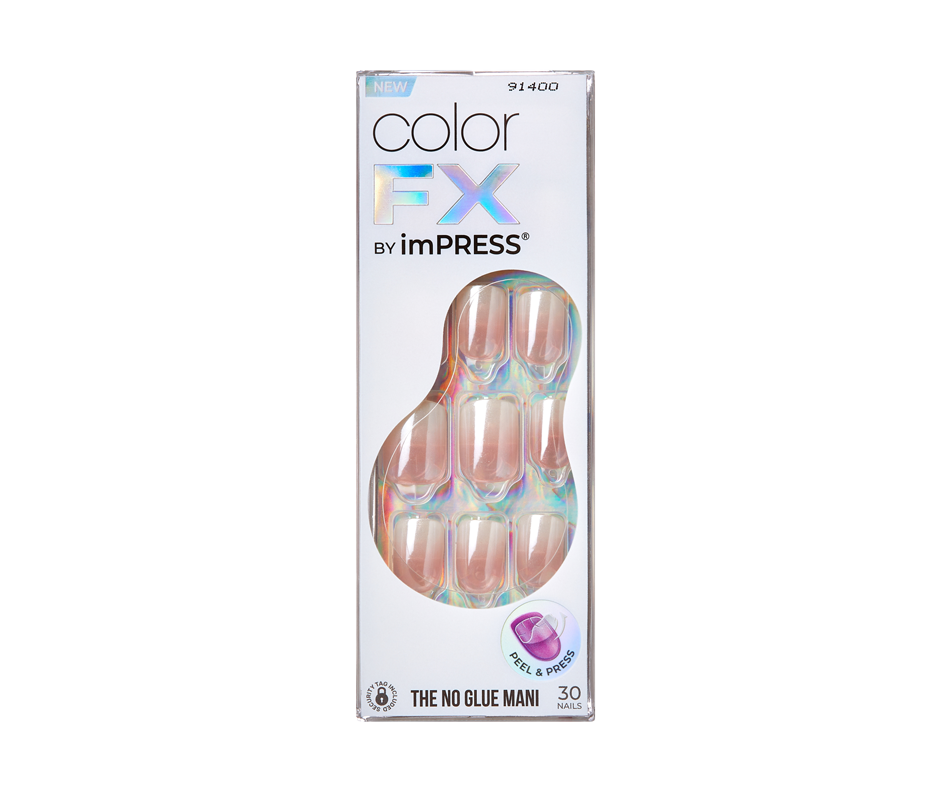 ImPress Color FX Short Square Nails, Connection, 30 units – Kiss ...