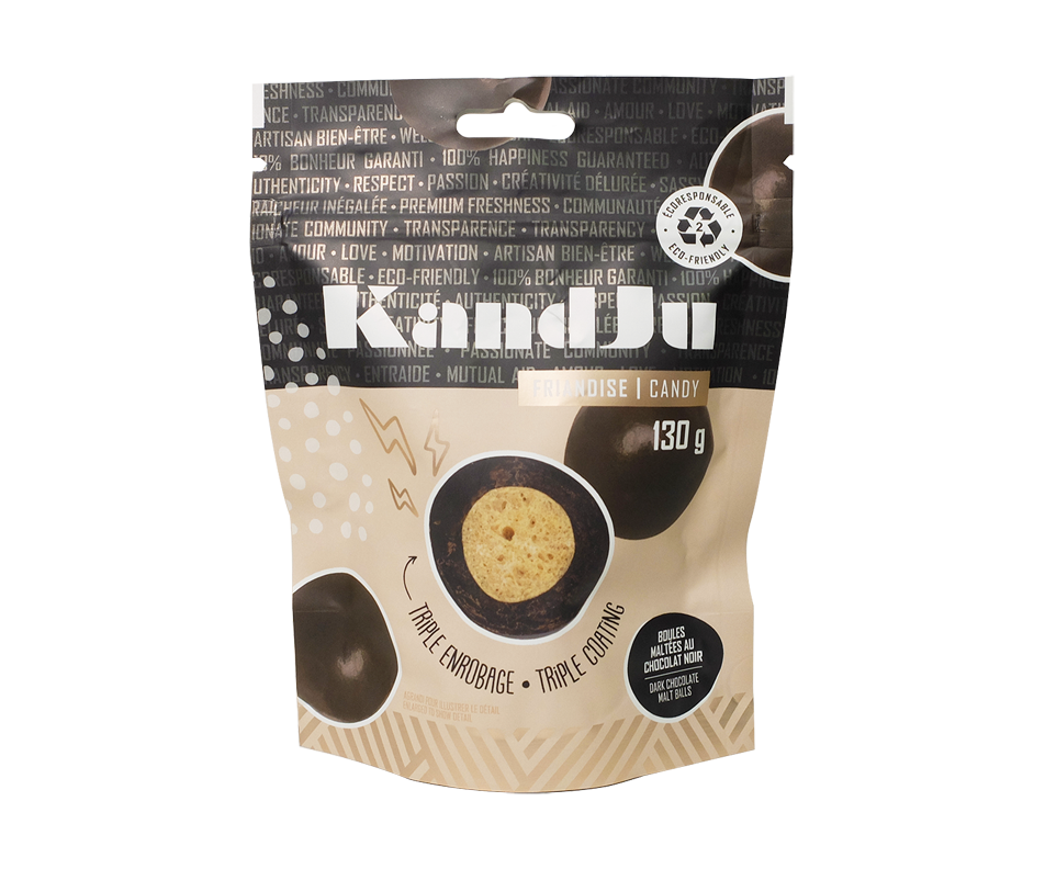 Dark Chocolate Malt Balls Pouch Bag, 130 g – KandJu : Candy | Jean Coutu