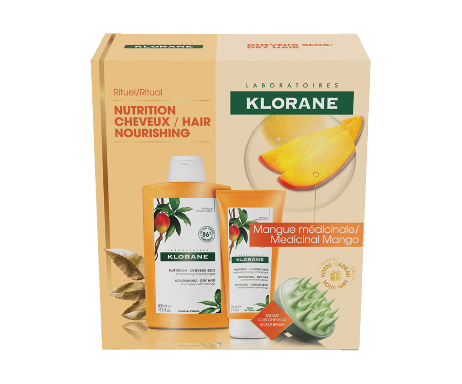 Hair Nutrition Christmas Set, Mango, 3 units – Klorane : Gift sets ...