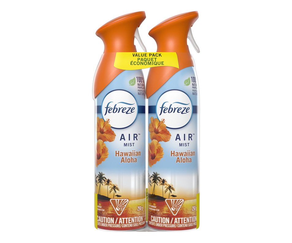 Air Mist Air Freshener, Hawaiian Aloha, 2 x 250 g – Febreze : Room ...