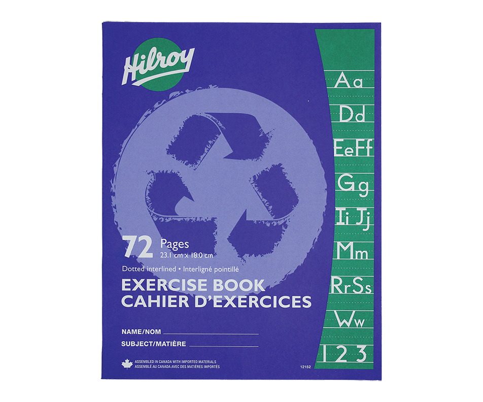 Stitched Exercise Book Dotted Interline with Margin 72 Pages – Hilroy ...