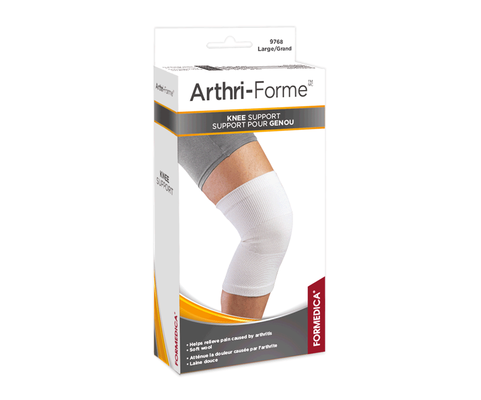 Knee Support - Wool, 1 unit, 38 - 43 cm, Large, White – Formedica ...