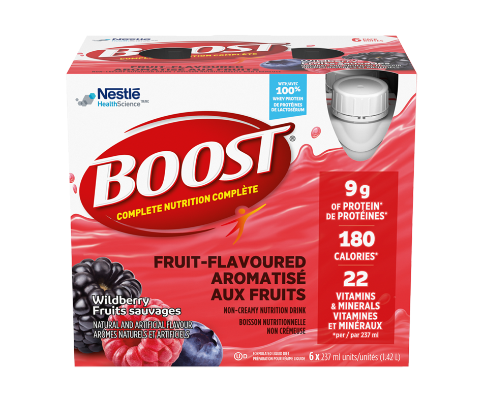 Boost Complete Nutrition Drink, Wildberry, 6 x 237 ml – Nestlé : Liquid ...