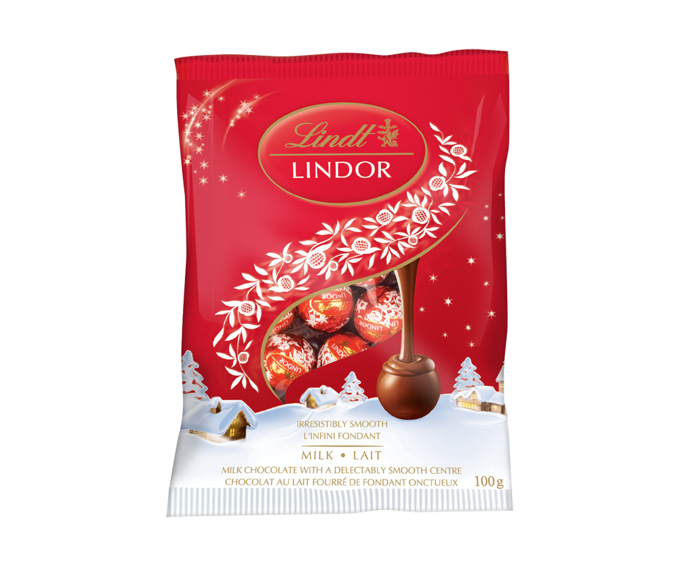 Lindor Mini Chocolate Balls Bag, 100 g, Milk Chocolate – Lindt : Box ...