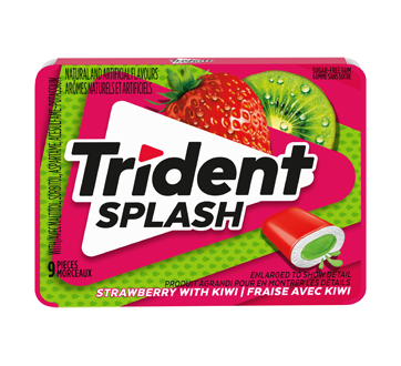 Trident Splash Strawberry, Kiwi, 1 unit – Trident : Regular | Jean Coutu