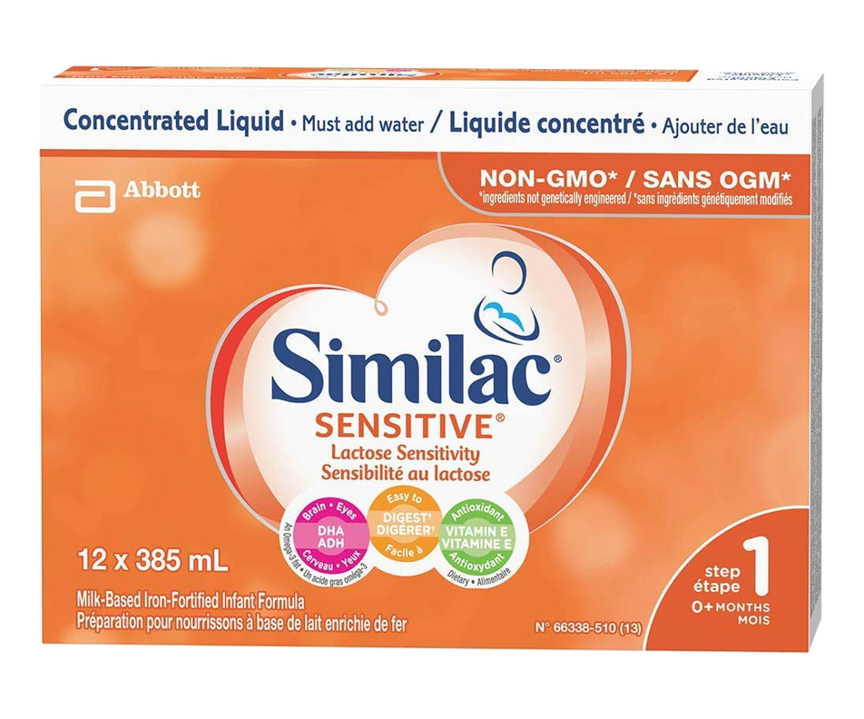 Sensitive Lactose Sensitivity Milk-Based Iron-Fortified Infant Formula ...
