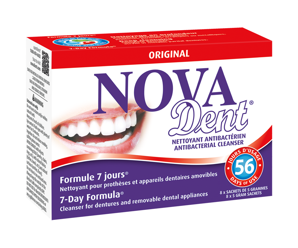 Original nettoyant pour prothèses dentaires, 56 jours d'usage ...