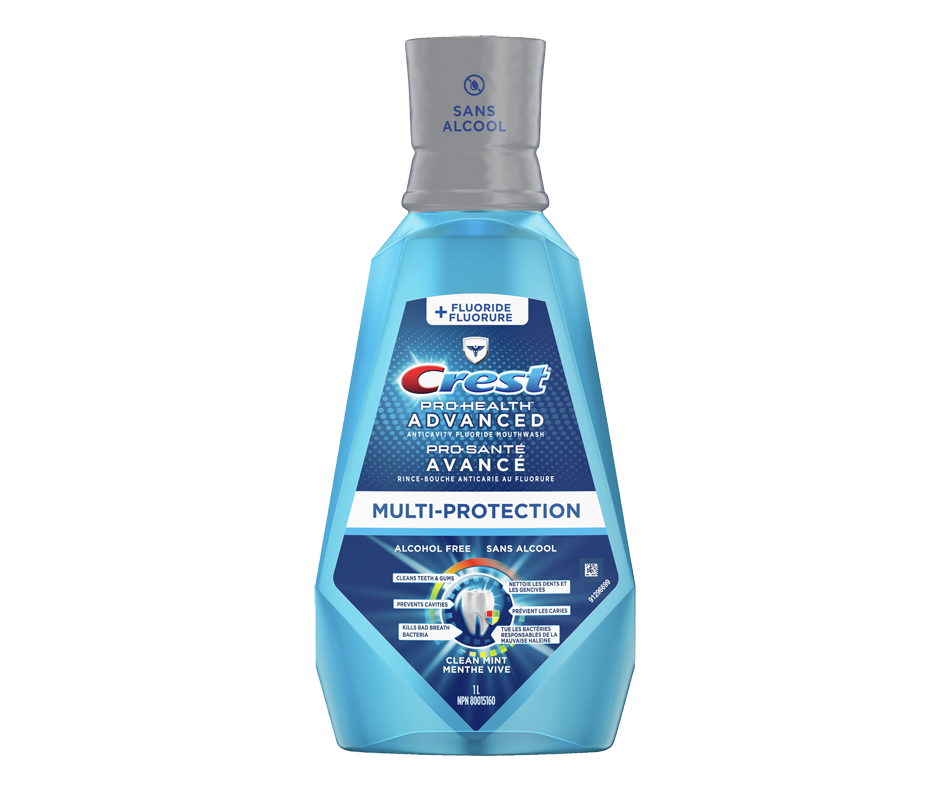 Pro-Santé Avancé rince-bouche sans alcool avec protection anticarie ...