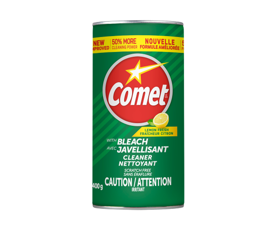 Comet avec javellisant nettoyant, 400 g – Comet : Produit ménager ...