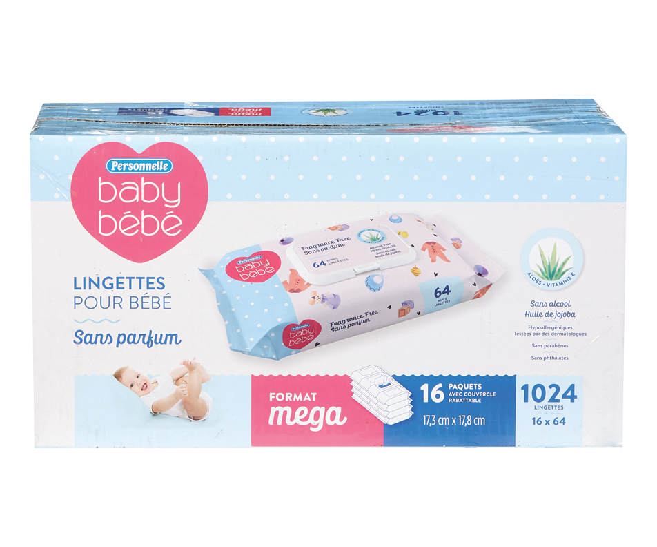 Lingettes pour bébé, 1024 unités – Personnelle : Lingette humide | Jean ...