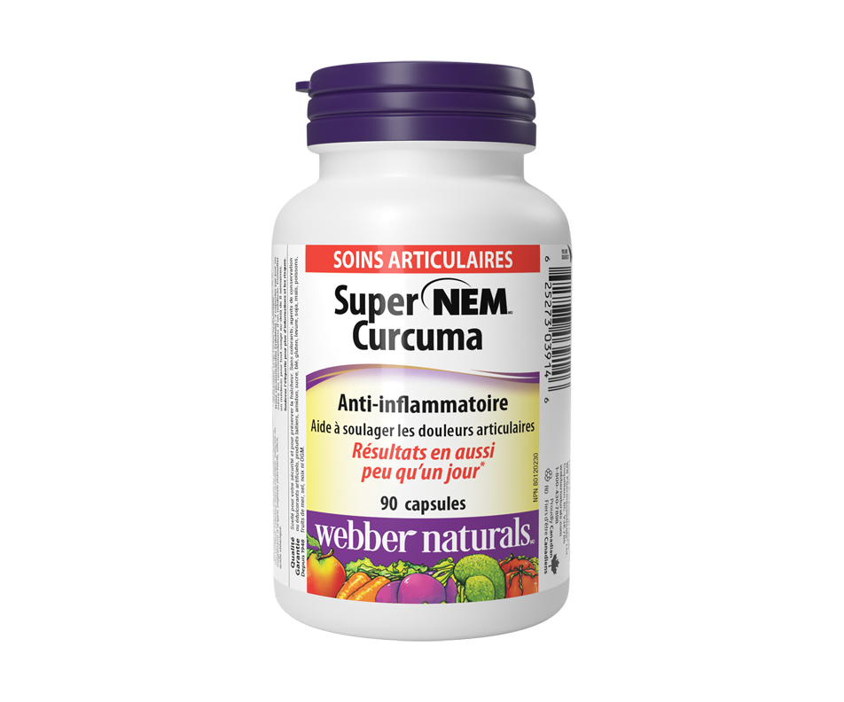 Super NEM curcuma, 90 unités – Webber Naturals : Articulation | Jean Coutu