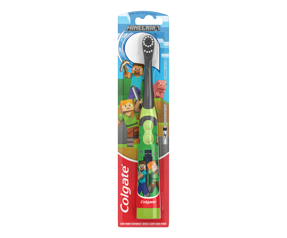 Minecraft brosse à dents à pile pour enfants, 1 unité – Colgate ...