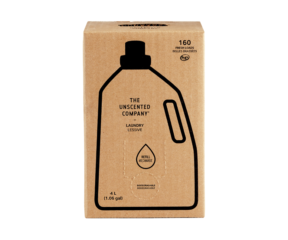 Détergent à lessive liquide recharge, 4 L – The Unscented Company ...