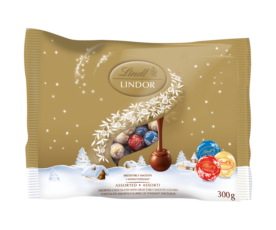 Lindor sachet de mini-boules de chocolat assorties, 300 g – Lindt ...